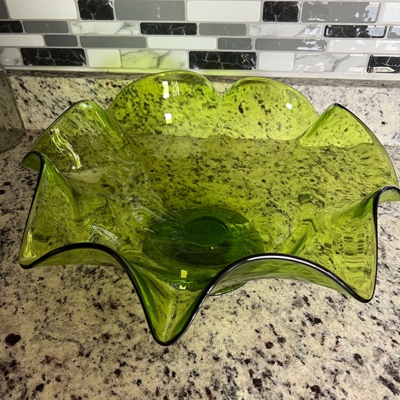 BLENKO | Other | Vintage Large Blenko Glass Dish | Poshmark